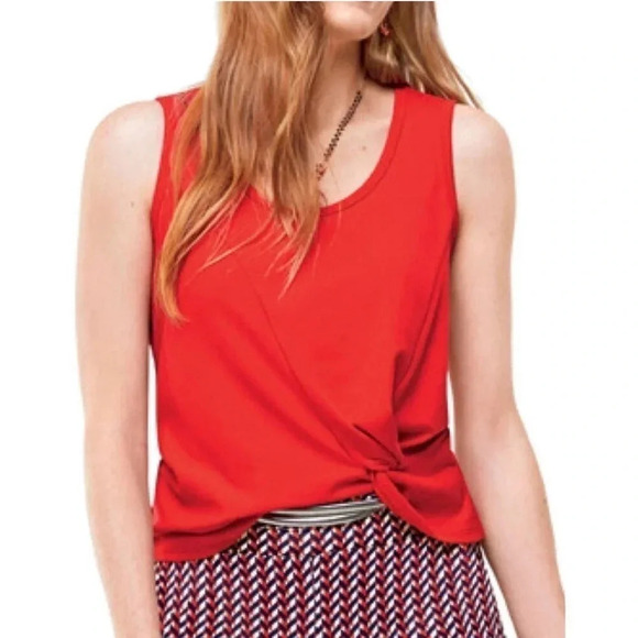 CAbi | Tops | Cabi Tank Knotty Top In Red Small Like New | Poshmark